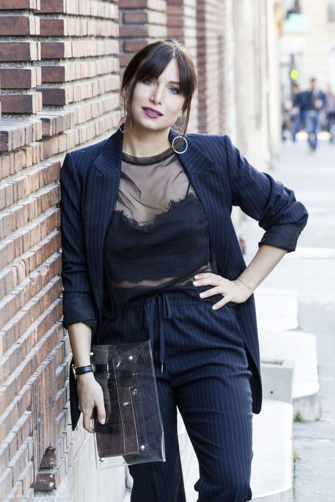 Smoking & layering : 1 tailleur, 2 looks ! - La Minute Fashion