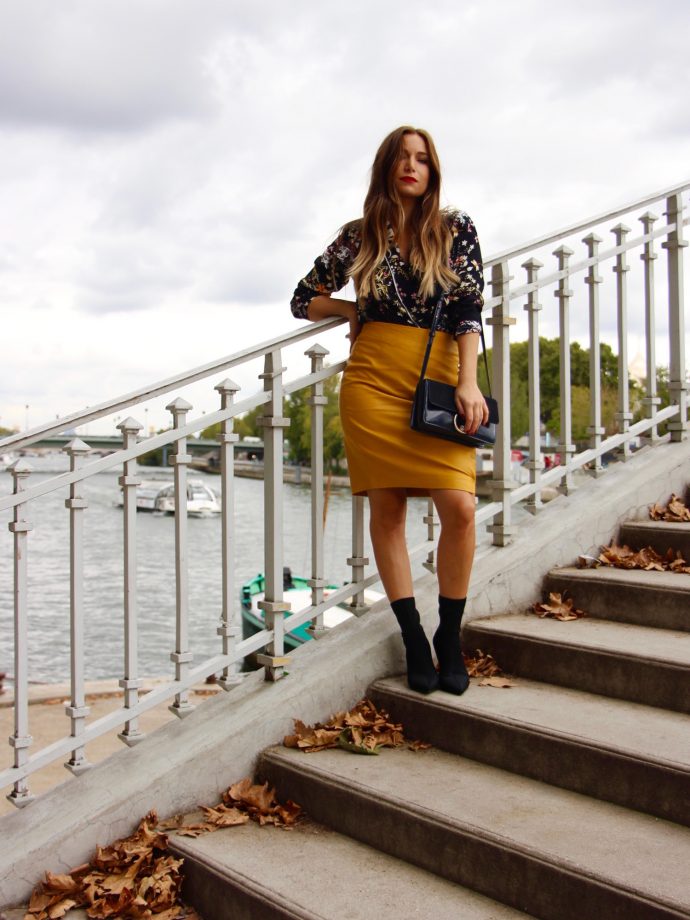 Mustard yellow La jupe jaune moutarde - La Minute Fashion